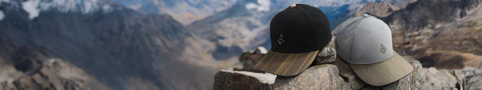 TruWood Arc Baseball Caps with 100% Real Wood Brim
