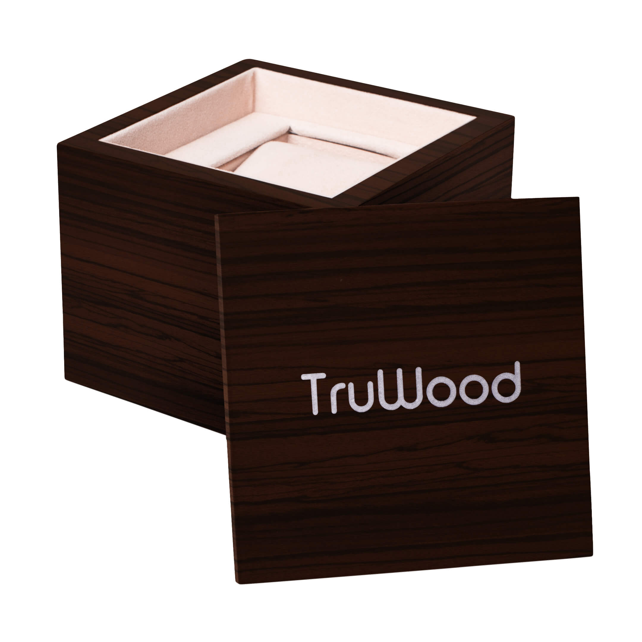 TruWood Square Wood Watch Gift Box for Men